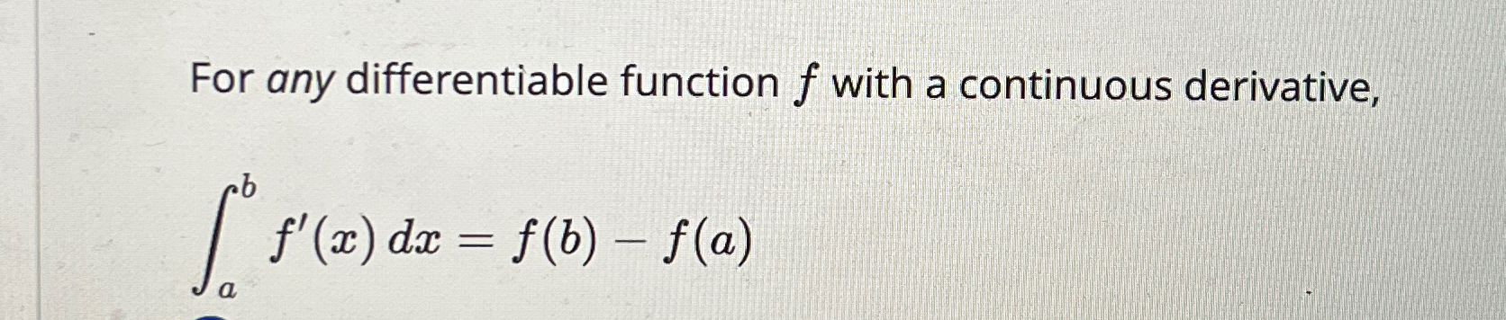 Solved For any differentiable function f ﻿with a continuous | Chegg.com