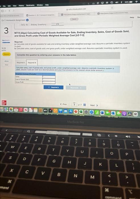 Solved Required information M7-7 to M7-9 (Algo) Calculating | Chegg.com