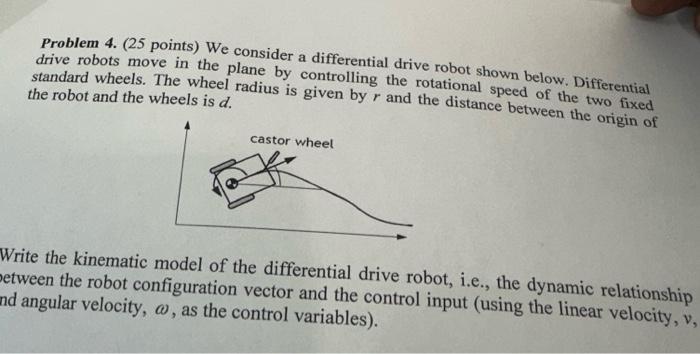 Solved Problem 4. (25 points) We consider a differential | Chegg.com