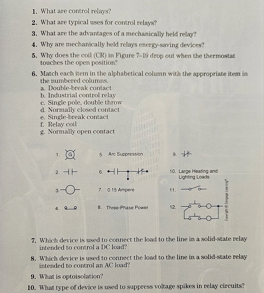 Solved What are control relays?What are typical uses for | Chegg.com