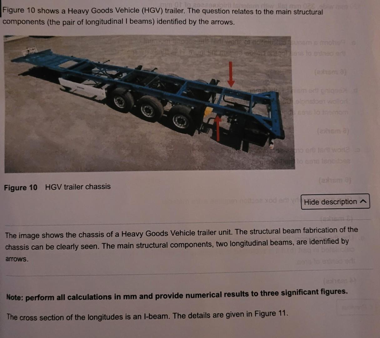 Solved Figure 10 shows a Heavy Goods Vehicle (HGV) trailer. | Chegg.com