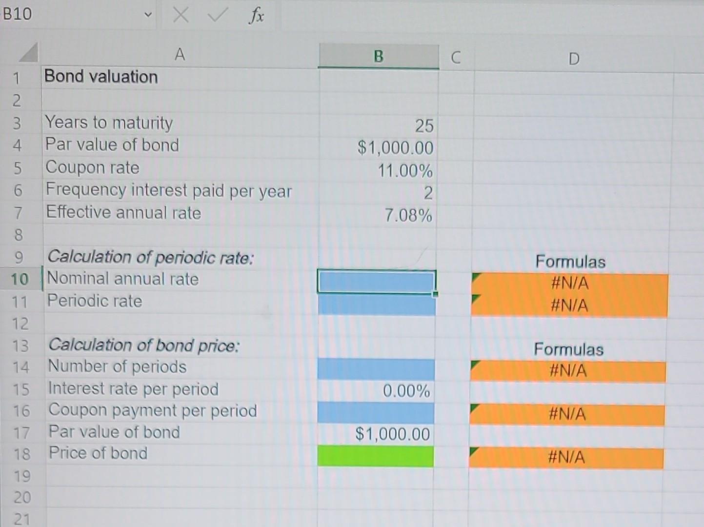 Solved Excel Online Structured Activity: Bond valuation You | Chegg.com