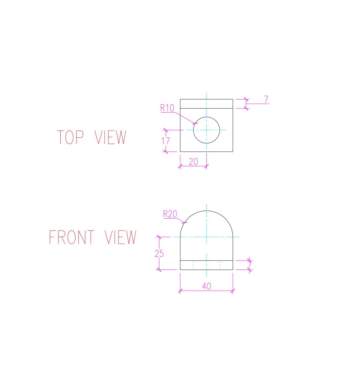 Solved You will be recreating these two orthographic views | Chegg.com