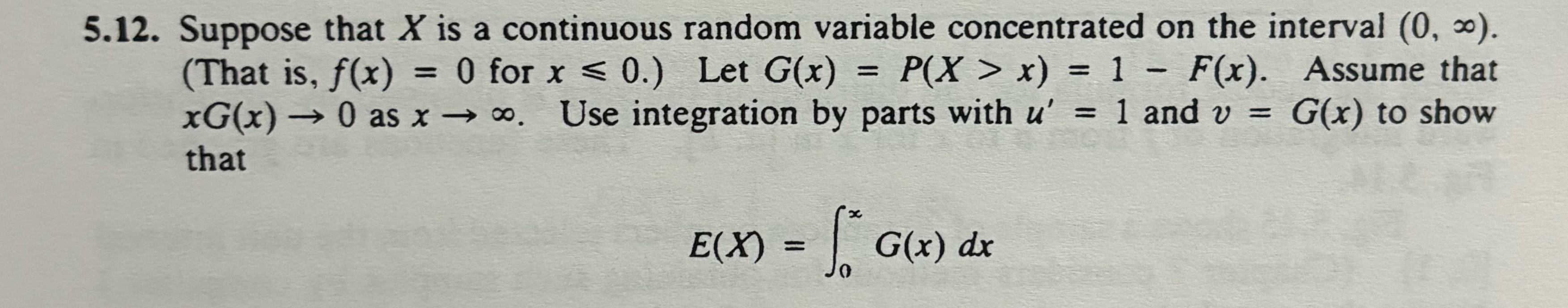 Solved 5.12. ﻿Suppose that x ﻿is a continuous random | Chegg.com