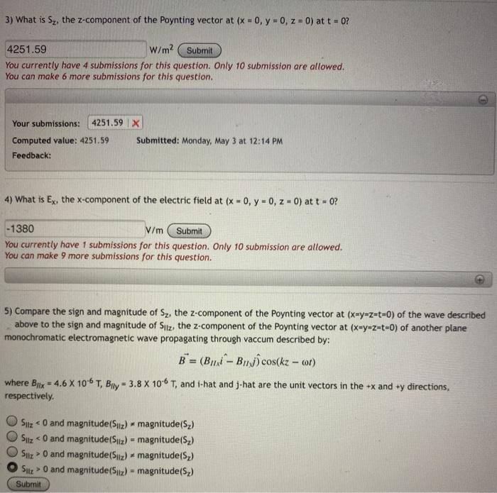 Solved Electromagnetic Waves 2 A plane monochromatic | Chegg.com