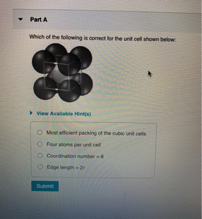 Solved Part A Which of the following is correct for the unit | Chegg.com