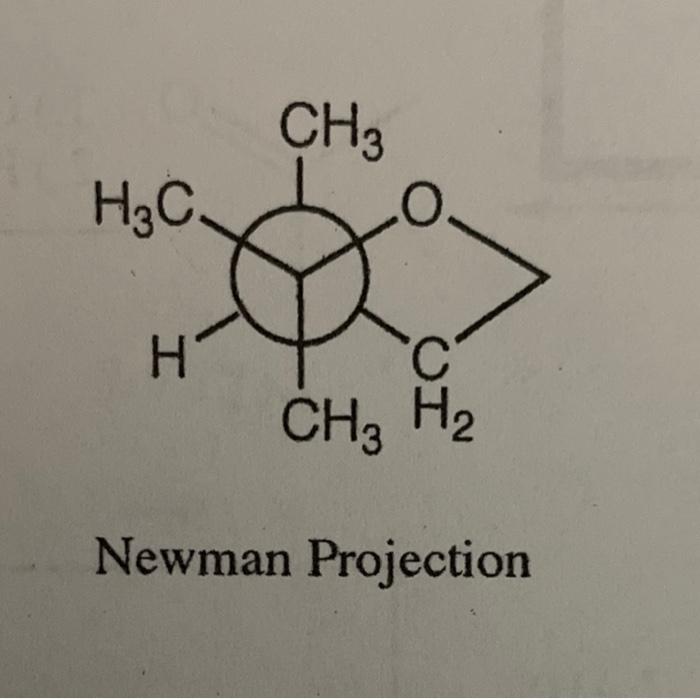 Solved How was the newman projection converted to the bond | Chegg.com