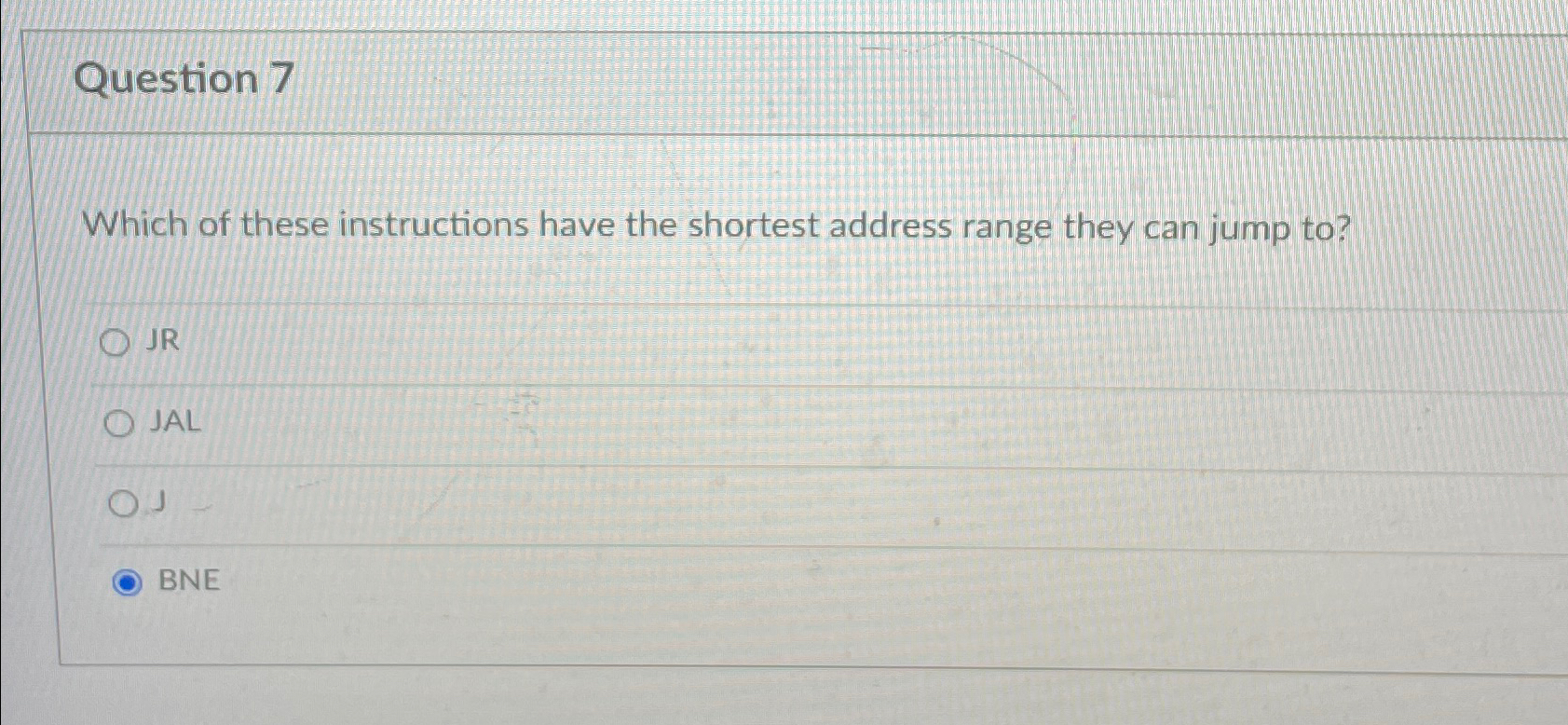 Solved Question 7Which of these instructions have the | Chegg.com