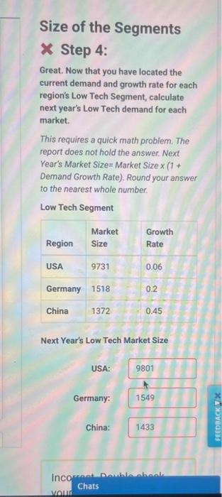 Solved Size of the Segments × Step 4: Great. Now that you | Chegg.com