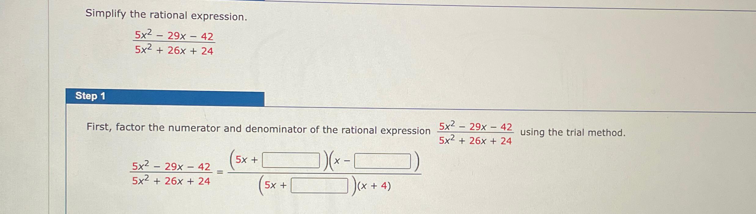 Solved Simplify the rational | Chegg.com