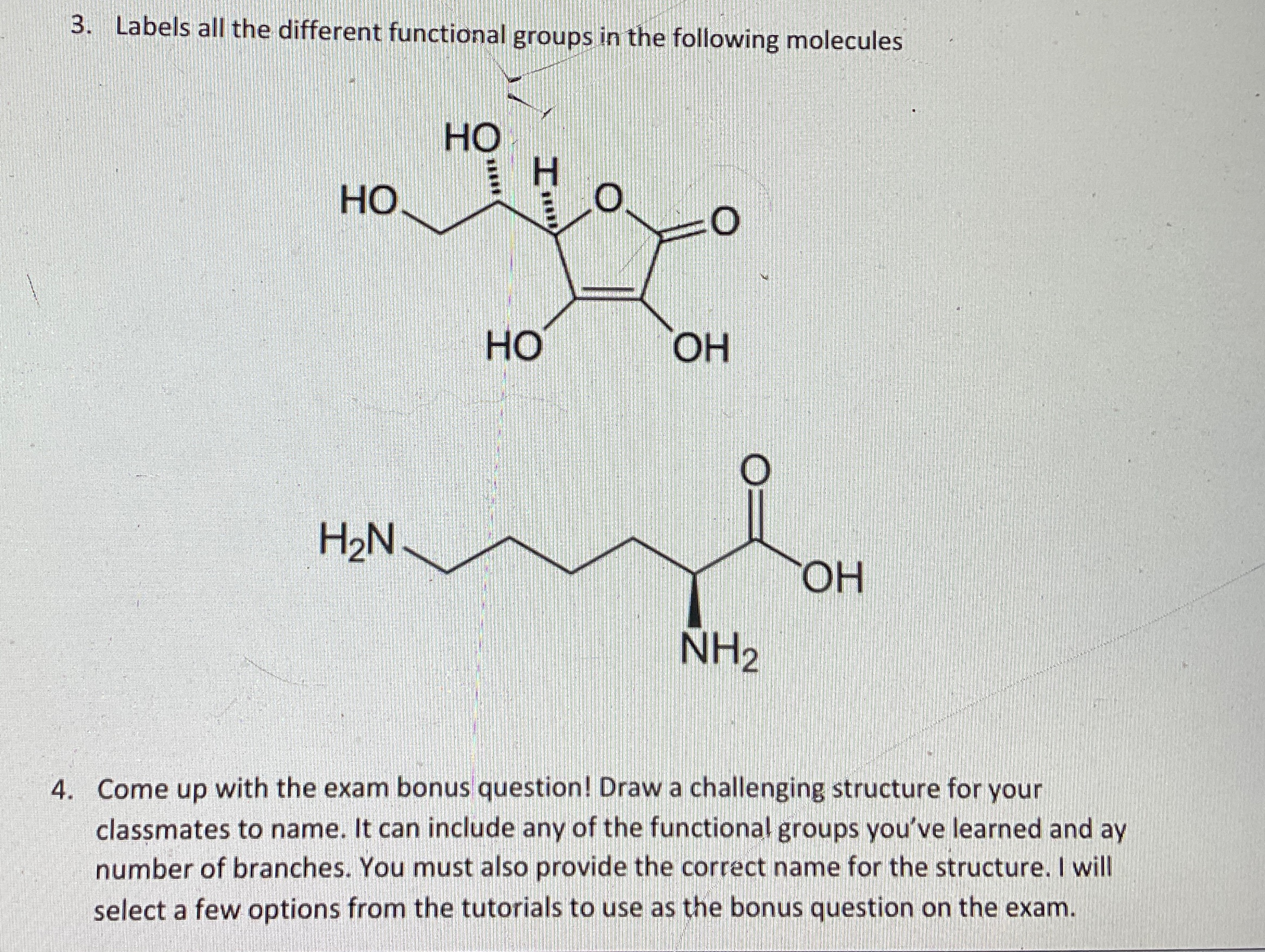 Solved Labels all the different functional groups in the | Chegg.com