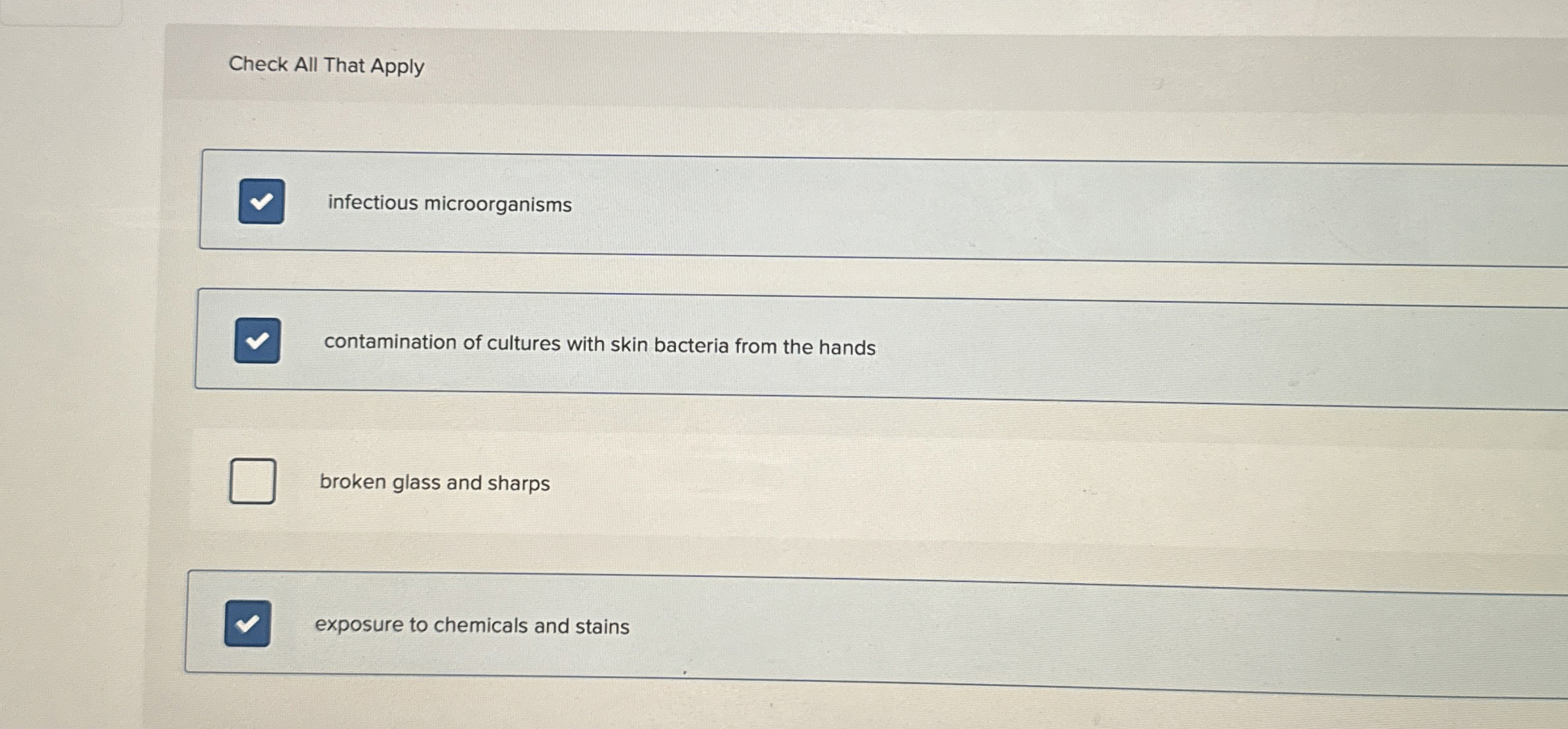Solved Check All That Applyinfectious | Chegg.com