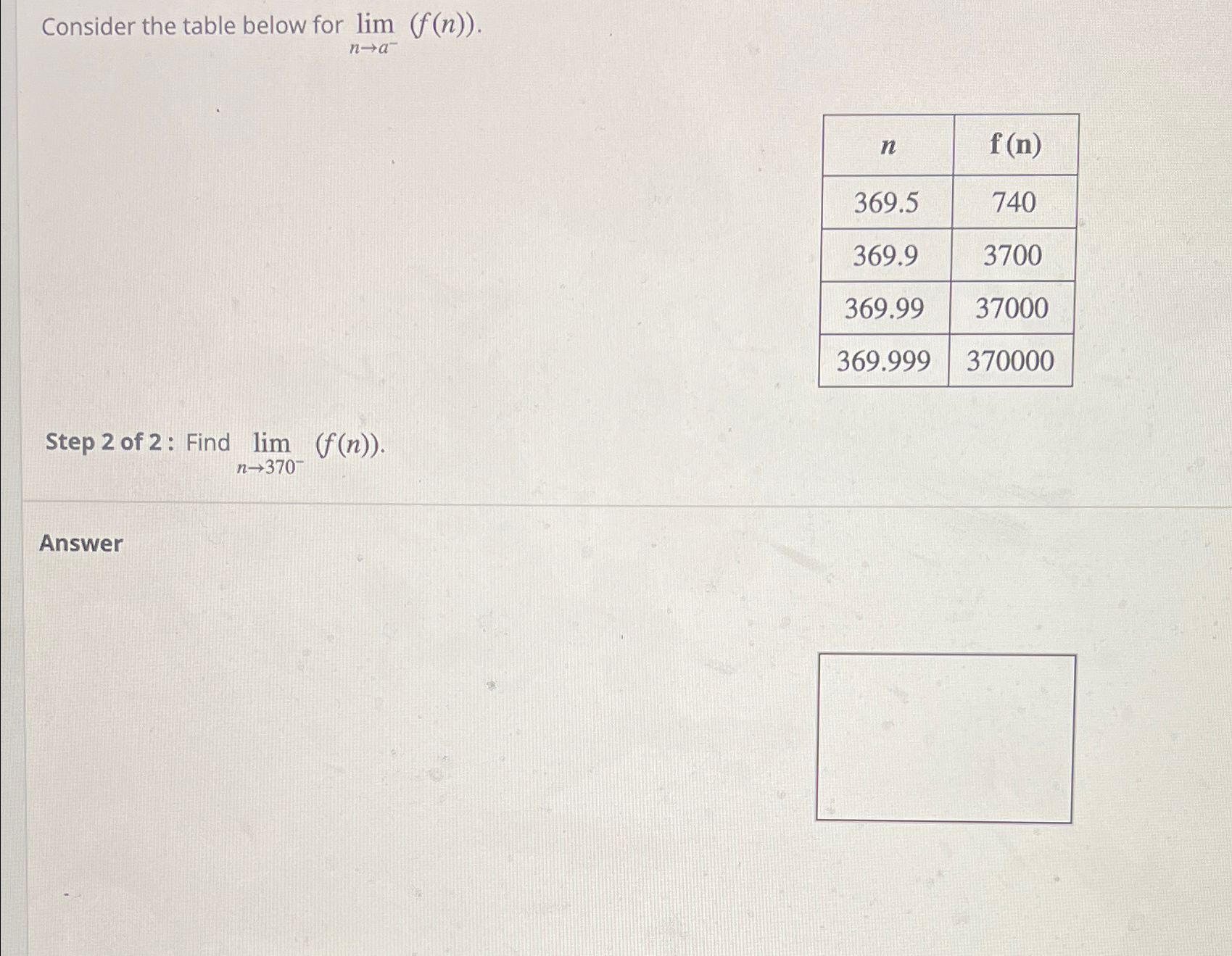 Solved Consider the table below for | Chegg.com