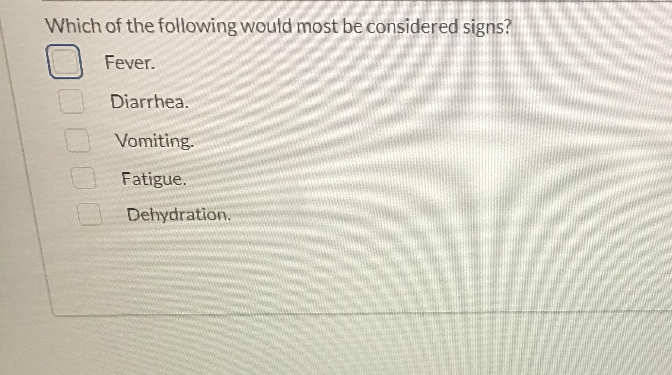 Solved Which of the following would most be considered | Chegg.com