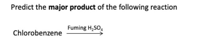 Solved Predict the major product of the following reaction | Chegg.com