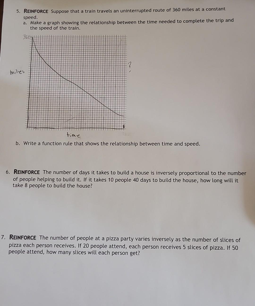 Solved 5. REINFORCE Suppose that a train travels an | Chegg.com