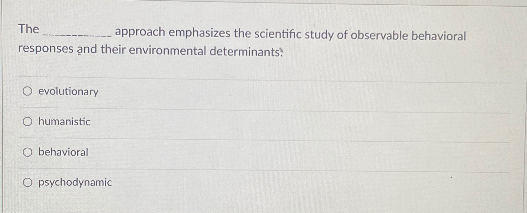 Solved The q, ﻿approach emphasizes the scientific study of | Chegg.com