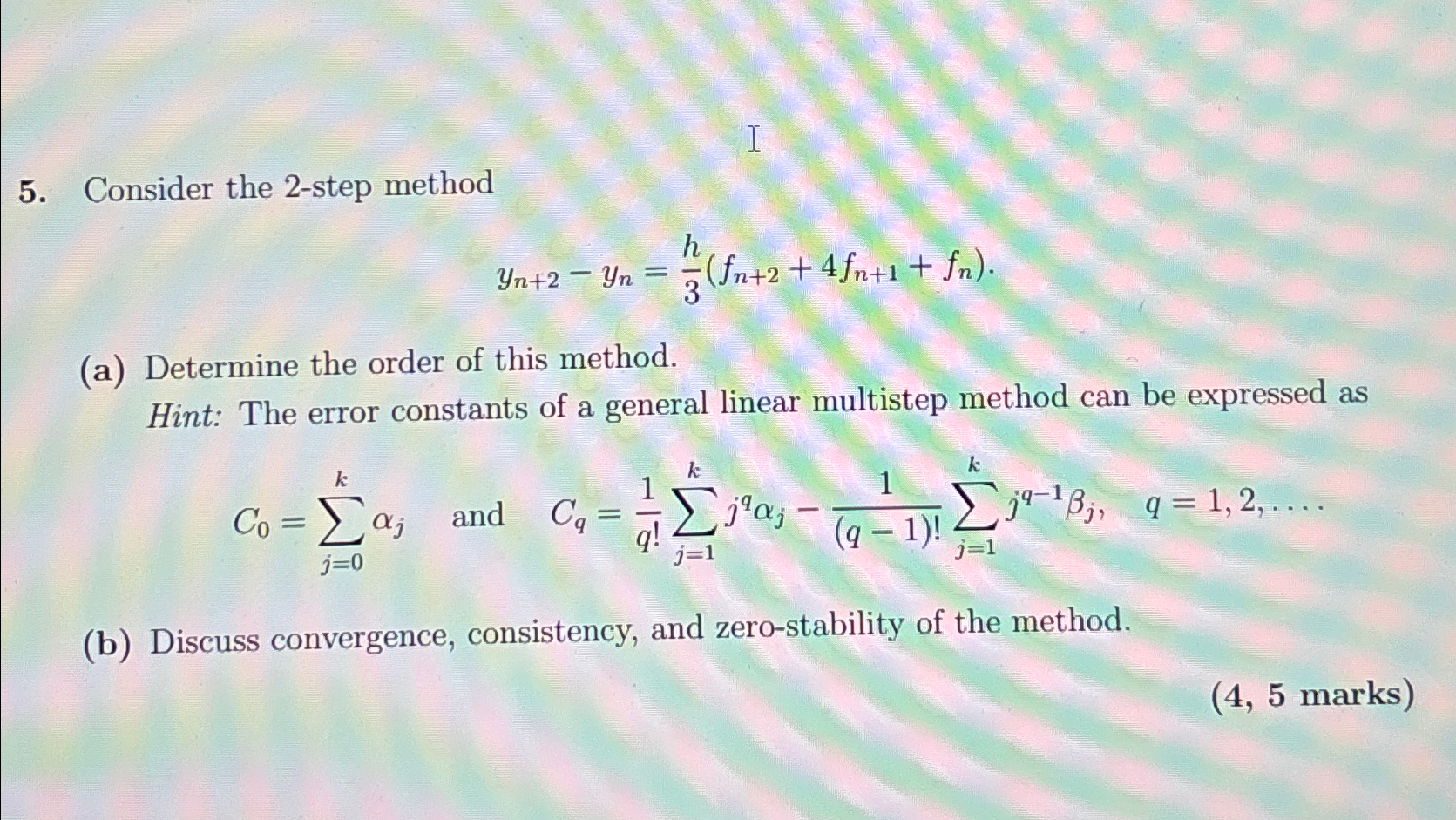 Solved Consider the 2 -step | Chegg.com