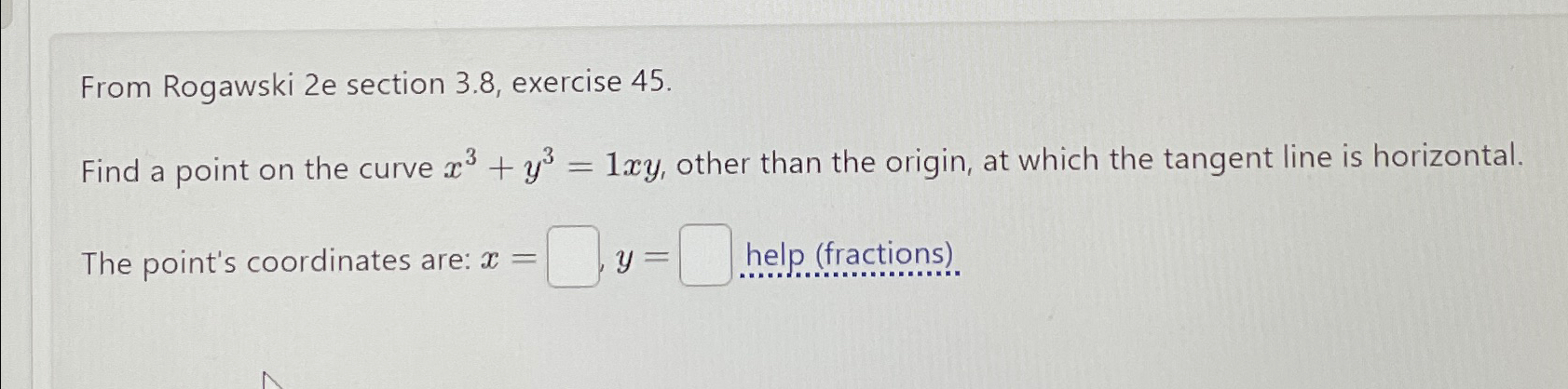 Solved From Rogawski 2e section 3.8, ﻿exercise 45.Find a | Chegg.com