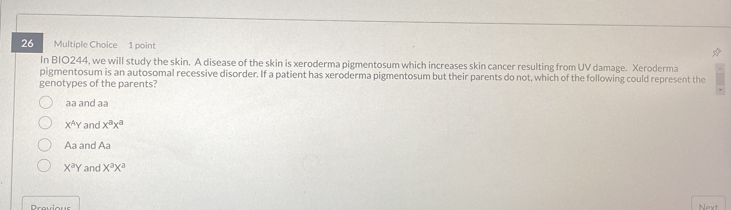 Solved 26Multiple Choice1 ﻿pointIn BIO 244 , ﻿we will study | Chegg.com