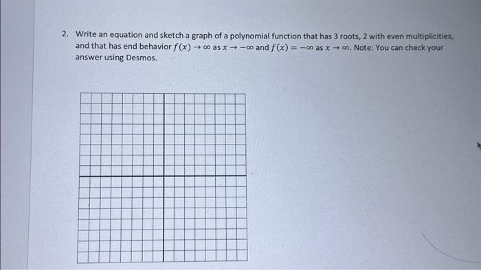 Solved 2. Write an equation and sketch a graph of a | Chegg.com
