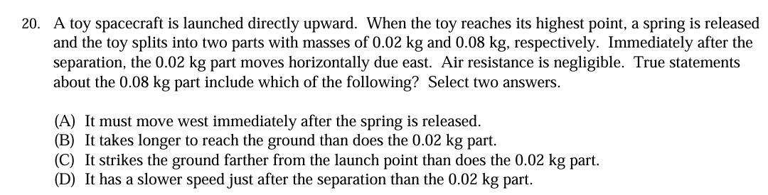 Solved A toy spacecraft is launched directly upward. When | Chegg.com