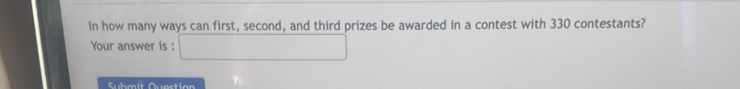 Solved In how many ways can first, second, and third prizes | Chegg.com