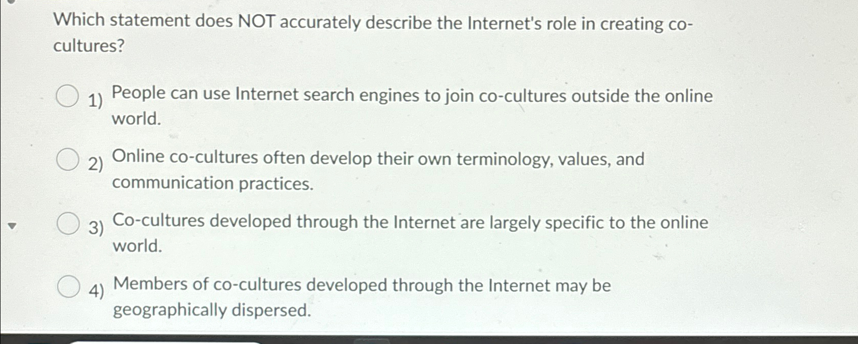 Solved Which statement does NOT accurately describe the | Chegg.com