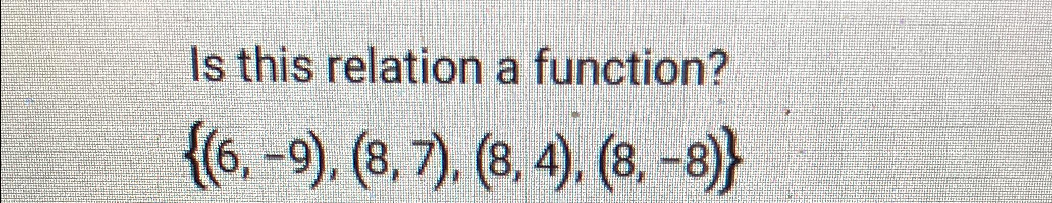 Solved Is this relation a | Chegg.com