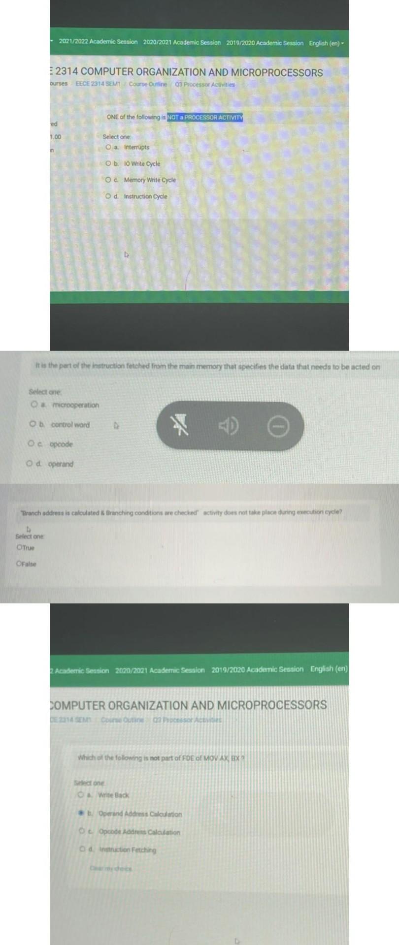 Solved 2021/2022 Academic Session 2020/2021 Academic Session | Chegg.com
