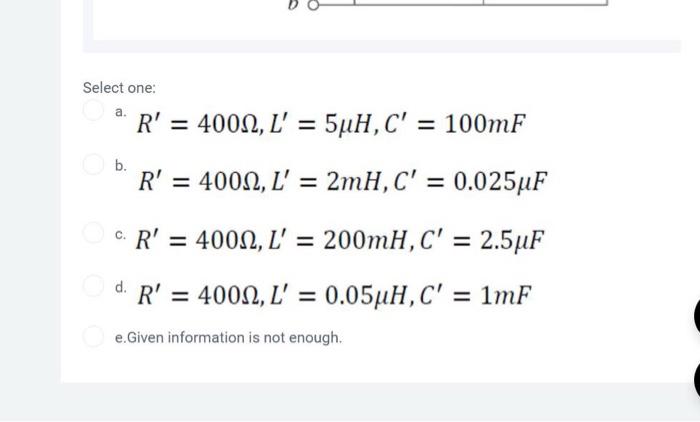 Solved Find the resulting element values for magnitude- and | Chegg.com