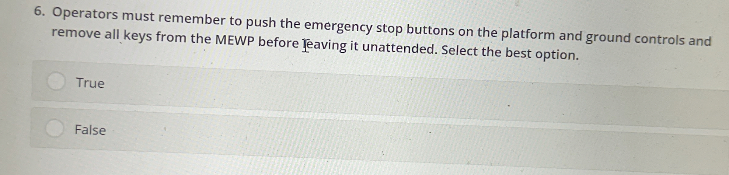Solved Operators must remember to push the emergency stop | Chegg.com