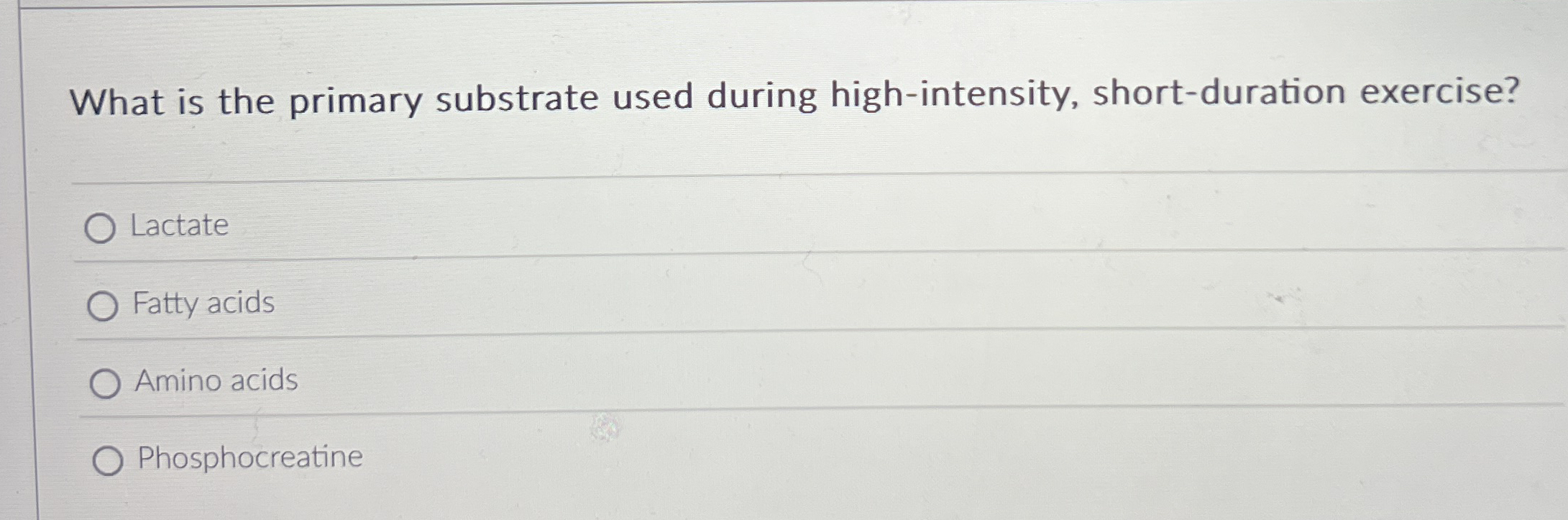 What is the primary substrate used during | Chegg.com