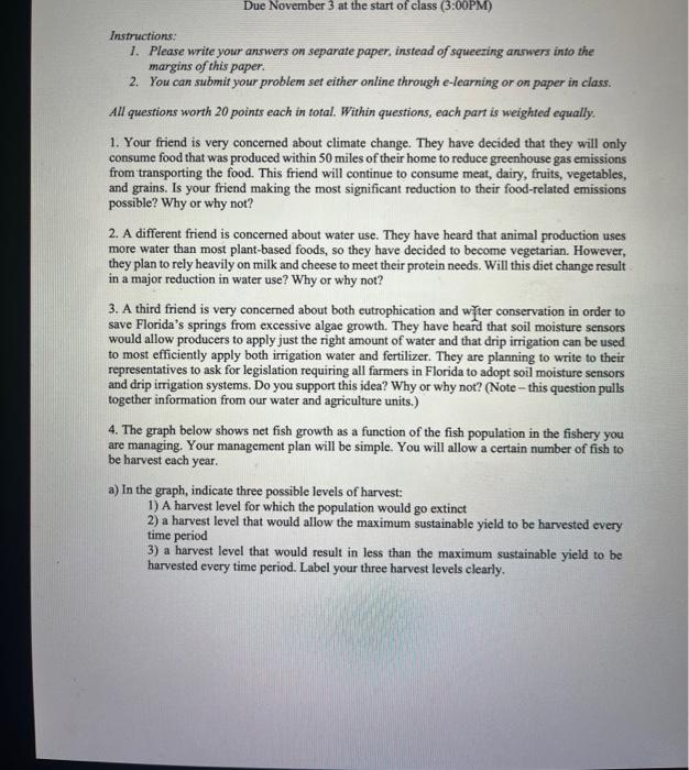 Instructions: 1. Please write your answers on | Chegg.com