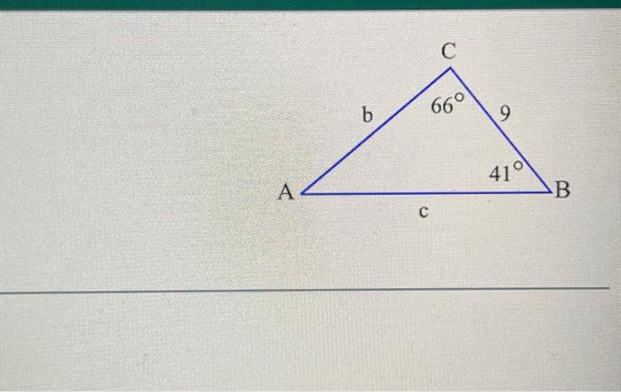 Solved Solve the triangle shown to the right. A≈ (Simplify | Chegg.com