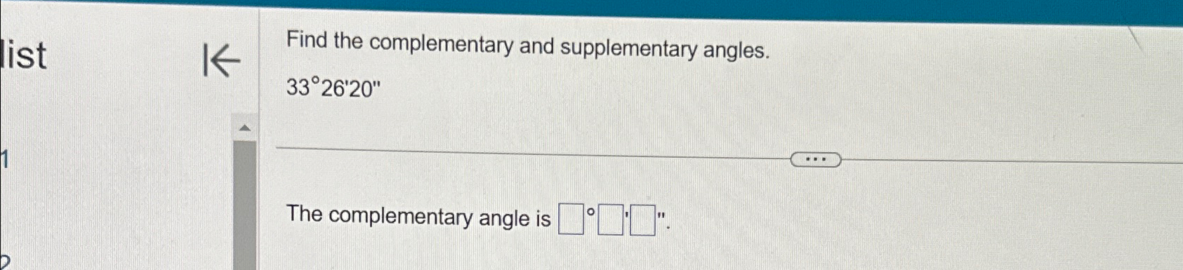 Find the complementary and supplementary | Chegg.com