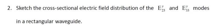 Solved 2. Sketch the cross-sectional electric field | Chegg.com