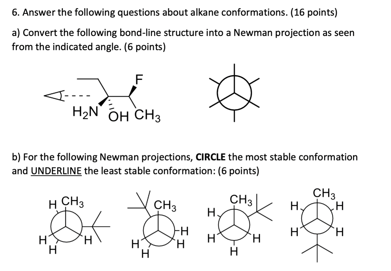 Solved Answer the following questions about alkane | Chegg.com