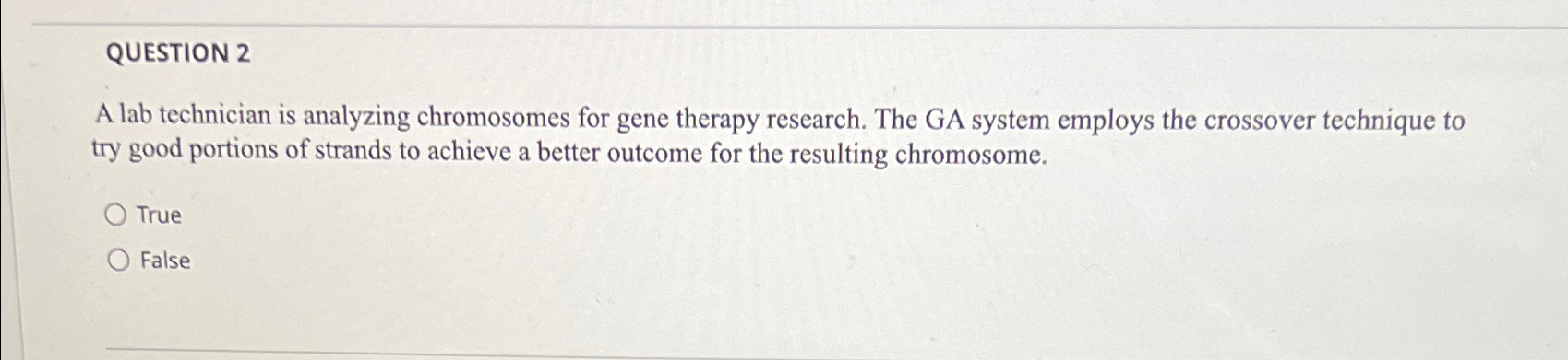 Solved QUESTION 2A lab technician is analyzing chromosomes | Chegg.com