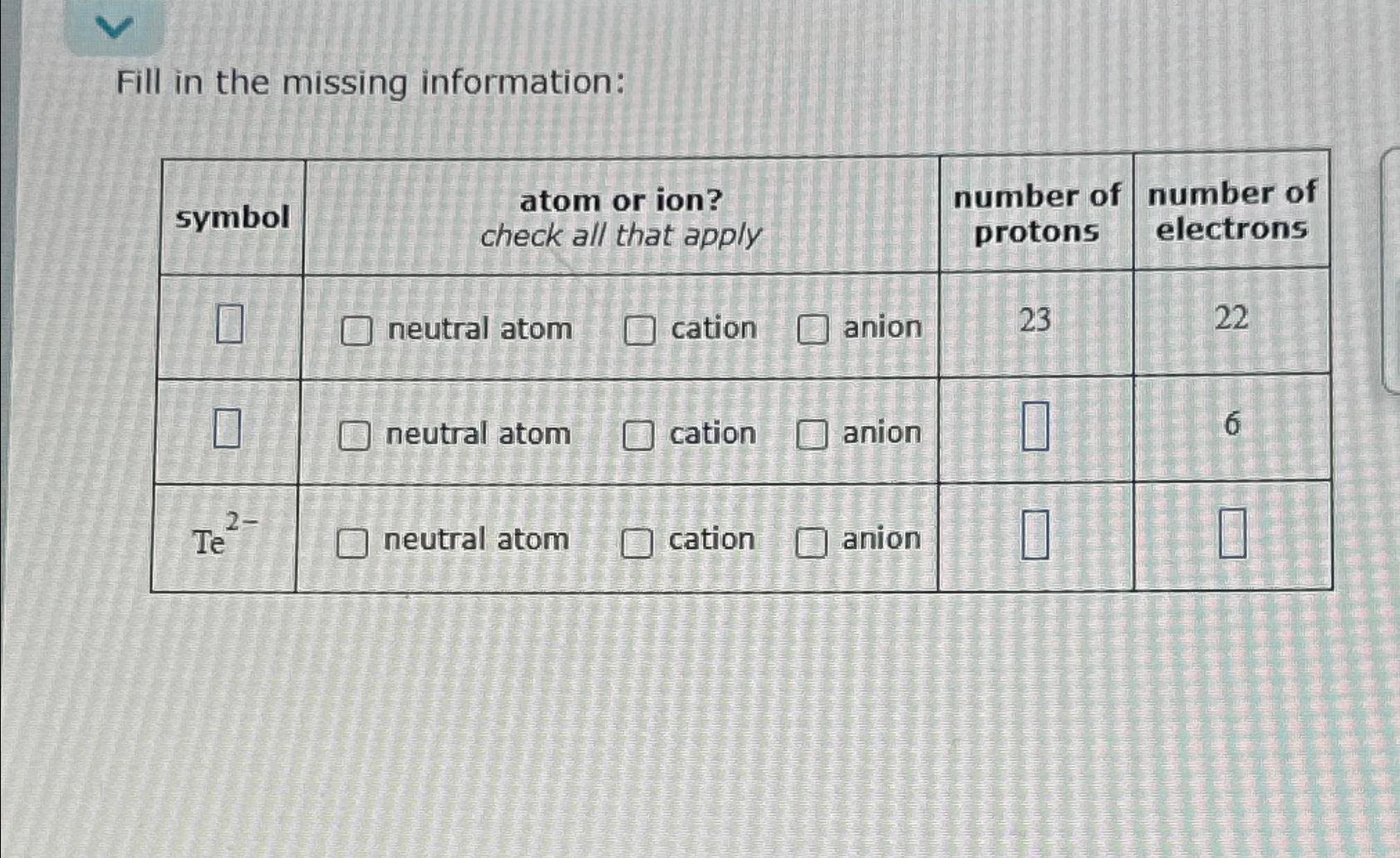 Solved Fill in the missing | Chegg.com