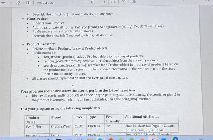 ⋆ Overview Your task is to create a Java program that | Chegg.com