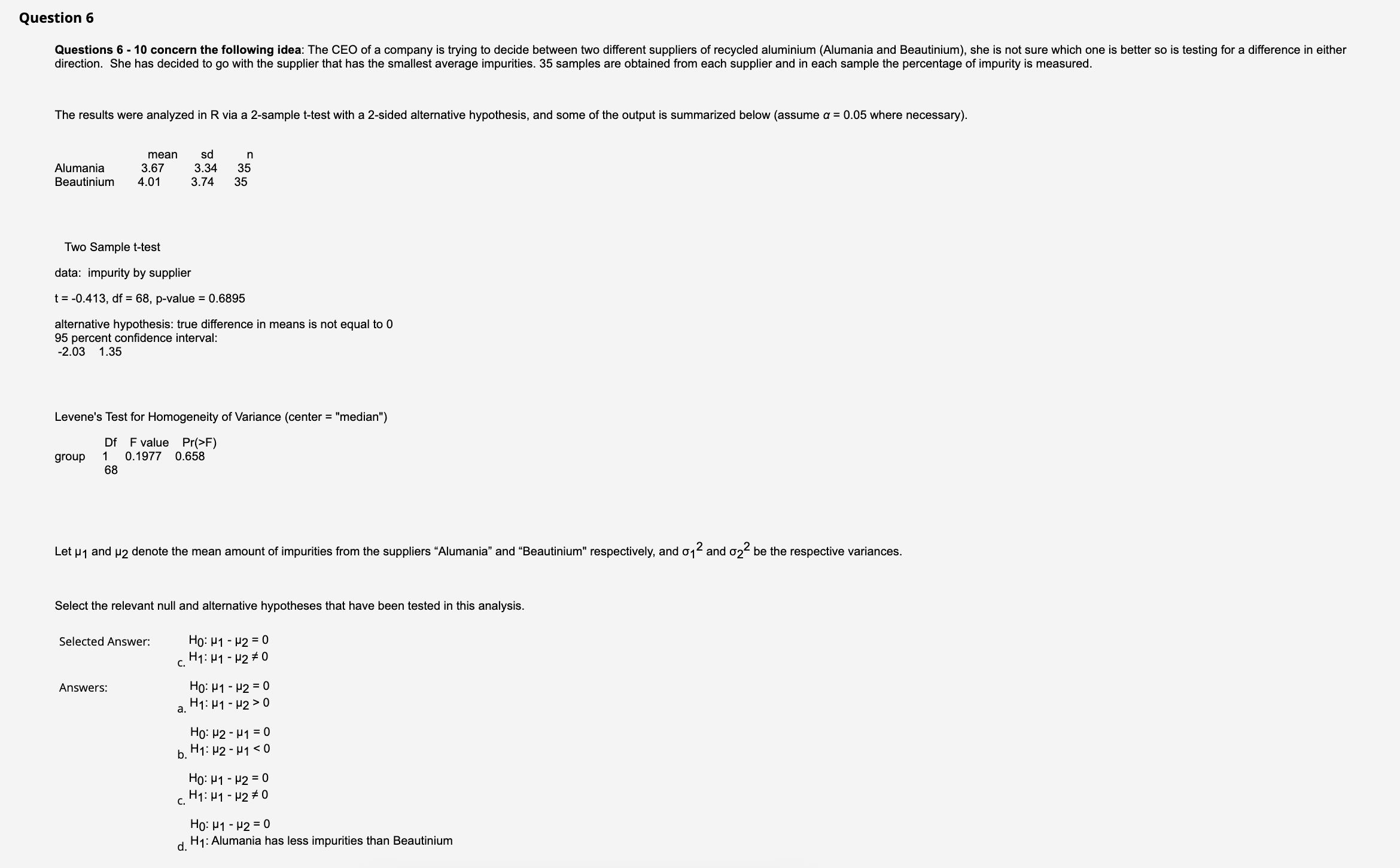 Solved Question 6direction. She has decided to go with the | Chegg.com