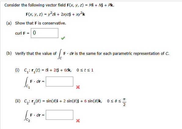 Solved Consider the following vector field | Chegg.com