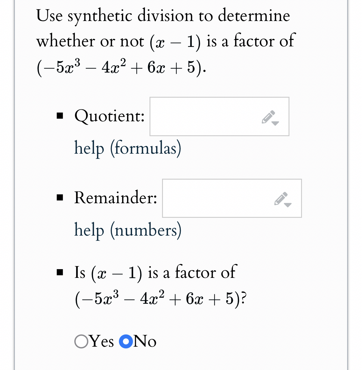 Solved Use synthetic division to determine whether or not | Chegg.com