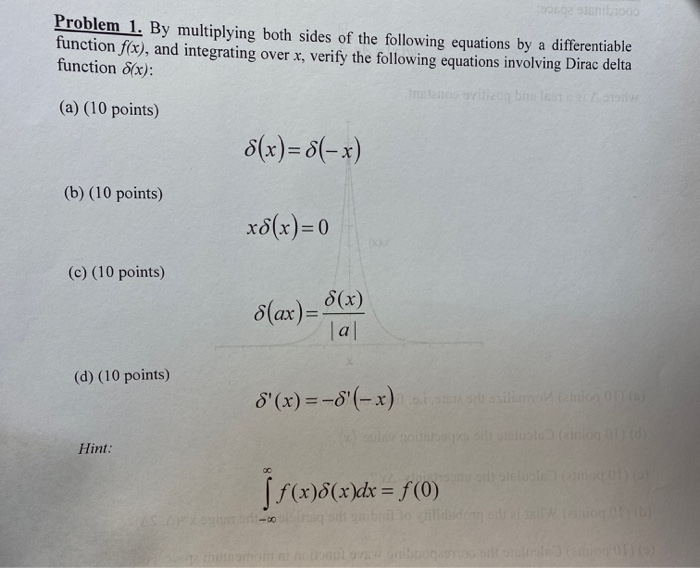 Solved Sede Simba Problem 1. By multiplying both sides of | Chegg.com