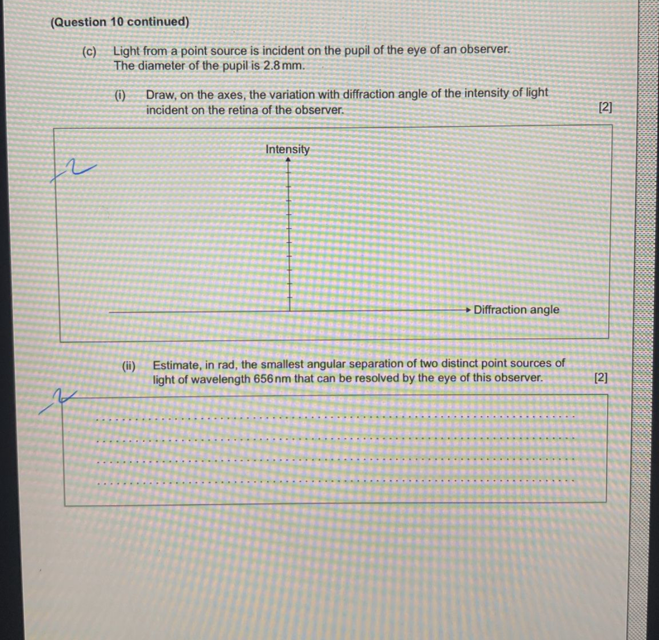 Solved (Question 10 ﻿continued)(c) ﻿Light from a point | Chegg.com