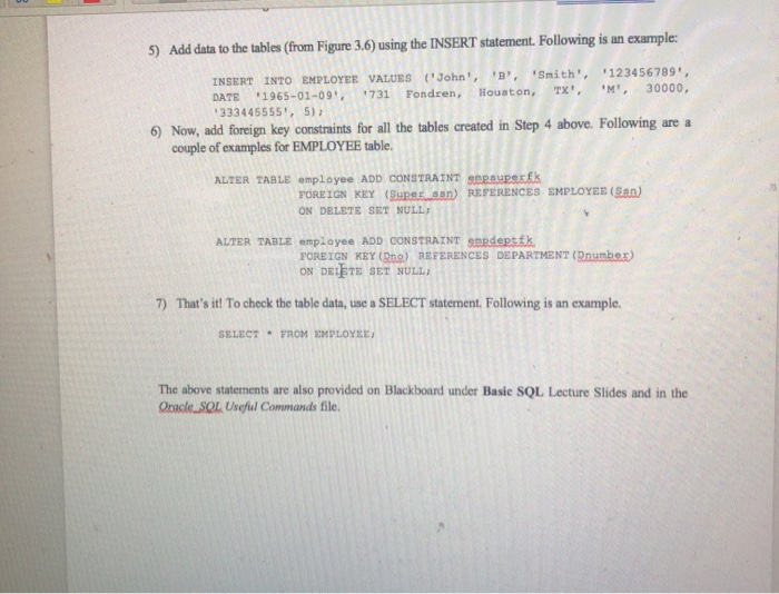 Solved Exercise 5 provided instructions on how to create a | Chegg.com
