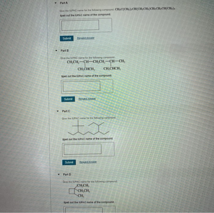 Solved A Review Constants Periodic Part A Give the IUPAC | Chegg.com