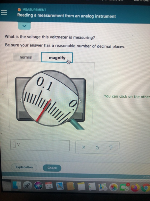 Solved MEASUREMENT Reading a measurement from an analog | Chegg.com