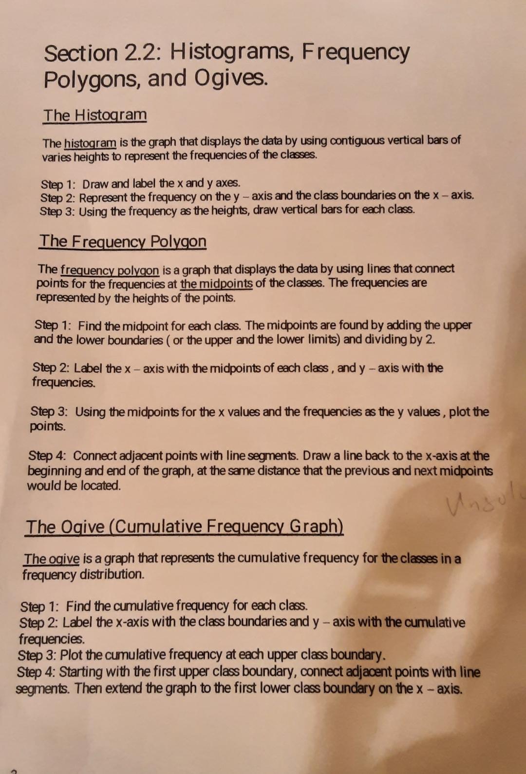 Solved Section 2.2: Histograms, Frequency Polygons, and | Chegg.com